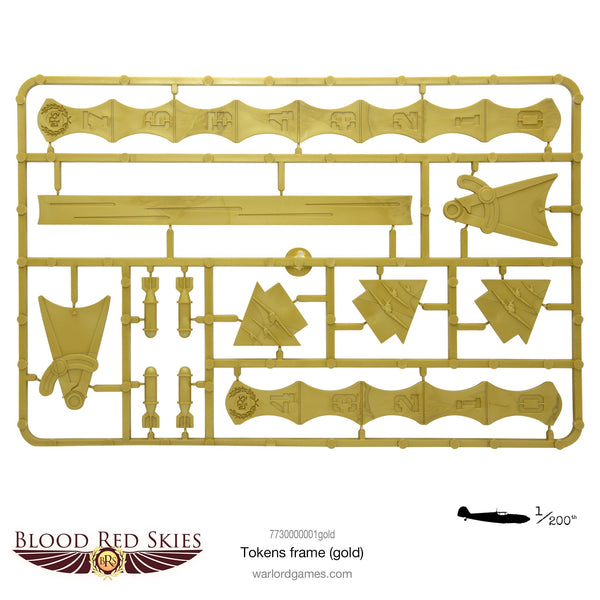 Blood Red Skies Tokens Frame Gold – Game Centre Nz