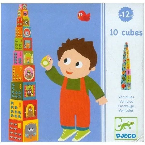10 Vehicle Stacking Cubes – Game Centre Nz